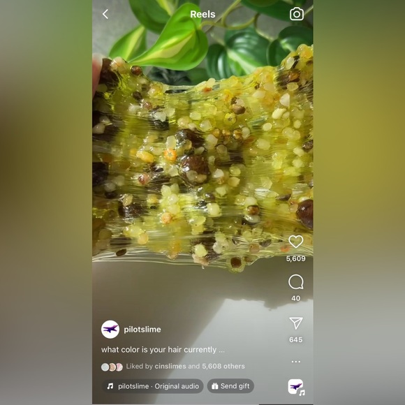 Pilot Slime | Art | Pilot Slime Coco Calypso Gravel Pebble Slime | Poshmark